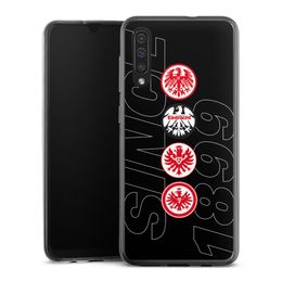 DeinDesign Galaxy A50 Handy Silikon H&uuml;lle Case transparent Handyh&uuml;lle Eagle Logo Eintracht Frankfurt Silikon Case