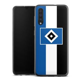 DeinDesign Galaxy A50 Handy Silikon H&uuml;lle Case transparent Handyh&uuml;lle Stripes Hamburger Sv Hsv Silikon Case