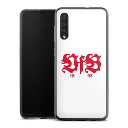 DeinDesign Galaxy A50 Handy Silikon H&uuml;lle Case transparent Handyh&uuml;lle Official Licensed Product Lettering Vfb Stuttgart Silikon Case