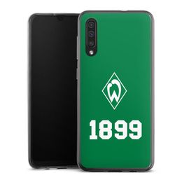 DeinDesign Galaxy A50 Handy Silikon H&uuml;lle Case transparent Handyh&uuml;lle Sv Werder Bremen Official Licensed Product Statement Silikon Case