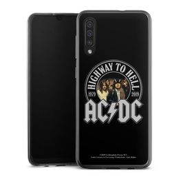 DeinDesign Galaxy A50 Handy Silikon H&uuml;lle Case transparent Handyh&uuml;lle Acdc Official Licensed Product Rock Silikon Case