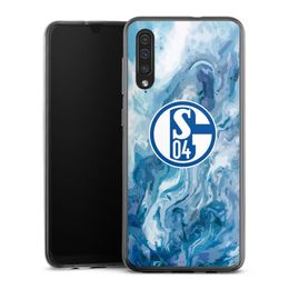 DeinDesign Galaxy A50 Handy Silikon H&uuml;lle Case transparent Handyh&uuml;lle Logo Fc Schalke 04 Merchandise Silikon Case