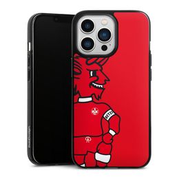 DeinDesign iPhone 13 Pro Handy Silikon H&uuml;lle Case schwarz Handyh&uuml;lle 1. Fc Kaiserslautern Official Licensed Product Soccer