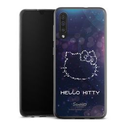 DeinDesign Galaxy A50 Handy Silikon H&uuml;lle Case transparent Handyh&uuml;lle Merchandise Hello Kitty Weltall Silikon Case