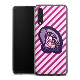 DeinDesign Galaxy A50 Handy Silikon H&uuml;lle Case transparent Handyh&uuml;lle Disney Grinning Cat Alice In Wonderland Silikon Case