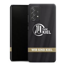 DeinDesign Galaxy A52s 5G Handy Premium Case Smartphone Handyh&uuml;lle Schutzh&uuml;lle matt Thw Kiel Merchandise Handball Premium Case