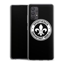 DeinDesign Galaxy A32 4G Handy Silikon H&uuml;lle Case transparent Handyh&uuml;lle Sv Darmstadt 98 Official Licensed Product Logo Silikon Case
