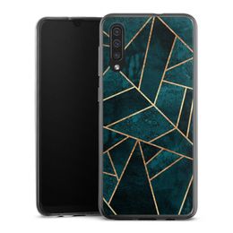 DeinDesign Galaxy A50 Handy Silikon H&uuml;lle Case transparent Handyh&uuml;lle Stone Elisabeth Fredriksson Gold & Copper Silikon Case