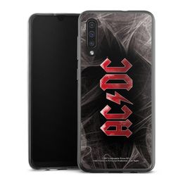 DeinDesign Galaxy A50 Handy Silikon H&uuml;lle Case transparent Handyh&uuml;lle Merchandise Acdc Logo Silikon Case