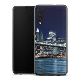 DeinDesign Galaxy A50 Handy Silikon H&uuml;lle Case transparent Handyh&uuml;lle Usa Brooklyn Bridge New York Silikon Case