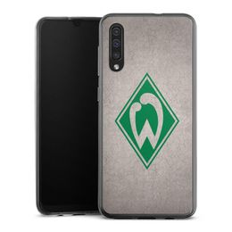 DeinDesign Galaxy A50 Handy Silikon H&uuml;lle Case transparent Handyh&uuml;lle Concrete Official Licensed Product Sv Werder Bremen Silikon Case
