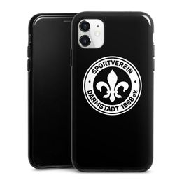 DeinDesign iPhone 11 Handy Silikon H&uuml;lle Case schwarz Handyh&uuml;lle Sv Darmstadt 98 Official Licensed Product Logo