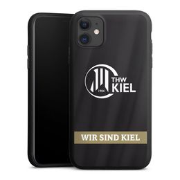 DeinDesign iPhone 11 Handy Premium Silikon H&uuml;lle Handyh&uuml;lle schwarz Case Thw Kiel Merchandise Handball Silikon Premium Case