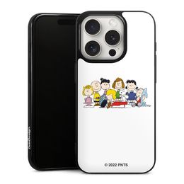 DeinDesign iPhone 15 Pro Handy Silikon H&uuml;lle Case schwarz Handyh&uuml;lle Merchandise Kindheit Peanuts