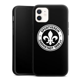 DeinDesign iPhone 12 mini Handy Premium Silikon H&uuml;lle Handyh&uuml;lle schwarz Case Sv Darmstadt 98 Official Licensed Product Logo Silikon Premium Case