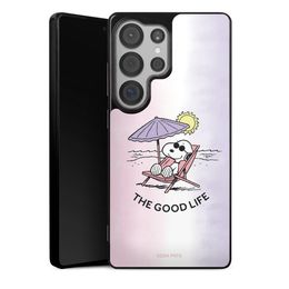 DeinDesign Galaxy S25 Ultra Handy Silikon H&uuml;lle Case schwarz Handyh&uuml;lle Snoopy Official Licensed Product Peanuts