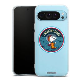 DeinDesign Google Pixel 9 Pro XL Handy Silikon H&uuml;lle Case transparent Handyh&uuml;lle Peanuts Weltall Snoopy Silikon Case