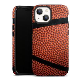 DeinDesign iPhone 13 Mini Handy Panzer Handyh&uuml;lle robuste Outdoor H&uuml;lle Schutzh&uuml;lle gl&auml;nzend Ball Sports Basketball Tough Case