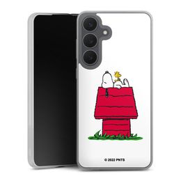 DeinDesign Galaxy S25 FE Handy Slim Case Silikon Handyh&uuml;lle transparent H&uuml;lle extra d&uuml;nn Snoopy Peanuts Official Licensed Product Silikon Slim Case