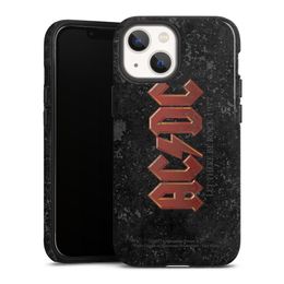 DeinDesign iPhone 13 Mini Handy Panzer Handyh&uuml;lle robuste Outdoor H&uuml;lle Schutzh&uuml;lle gl&auml;nzend Acdc Merchandise Logo Tough Case