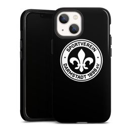 DeinDesign iPhone 13 Mini Handy Panzer Handyh&uuml;lle robuste Outdoor H&uuml;lle Schutzh&uuml;lle gl&auml;nzend Sv Darmstadt 98 Official Licensed Product Logo Tough Case