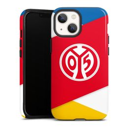 DeinDesign iPhone 13 Mini Handy Panzer Handyh&uuml;lle robuste Outdoor H&uuml;lle Schutzh&uuml;lle gl&auml;nzend 1. Fsv Mainz 05 E.V. Official Licensed Product Soccer Tough Case