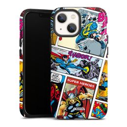 DeinDesign iPhone 13 Mini Handy Panzer Handyh&uuml;lle robuste Outdoor H&uuml;lle Schutzh&uuml;lle gl&auml;nzend Avengers Marvel Comic Tough Case