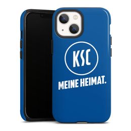 DeinDesign iPhone 13 Mini Handy Panzer Handyh&uuml;lle robuste Outdoor H&uuml;lle Schutzh&uuml;lle gl&auml;nzend Karlsruher Sc Statement Ksc Tough Case