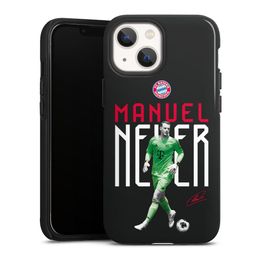 DeinDesign iPhone 13 Mini Handy Panzer Handyh&uuml;lle robuste Outdoor H&uuml;lle Schutzh&uuml;lle gl&auml;nzend Manuel Neuer Fc Bayern M&uuml;nchen Official Licensed Product Tough Case