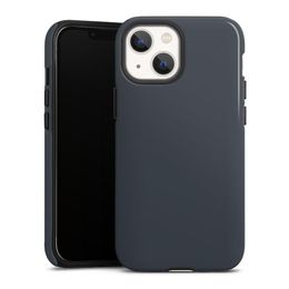 DeinDesign iPhone 13 Mini Handy Panzer Handyh&uuml;lle robuste Outdoor H&uuml;lle Schutzh&uuml;lle gl&auml;nzend Anthracite Grey Unicoloured Tough Case