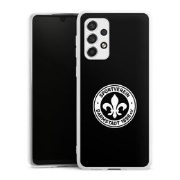 DeinDesign Galaxy A33 5G Handy Silikon H&uuml;lle Case transparent Handyh&uuml;lle Sv Darmstadt 98 Official Licensed Product Logo Silikon Case