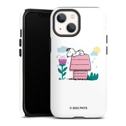 DeinDesign iPhone 13 Mini Handy Panzer Handyh&uuml;lle robuste Outdoor H&uuml;lle Schutzh&uuml;lle gl&auml;nzend Snoopy Dog Official Licensed Product Tough Case