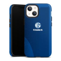 DeinDesign iPhone 13 Mini Handy Panzer Handyh&uuml;lle robuste Outdoor H&uuml;lle Schutzh&uuml;lle gl&auml;nzend Official Licensed Product Bundesliga Fc Schalke 04 Tough Case