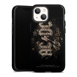 DeinDesign iPhone 13 Mini Handy Panzer Handyh&uuml;lle robuste Outdoor H&uuml;lle Schutzh&uuml;lle gl&auml;nzend Official Licensed Product Rock Or Bust Acdc Tough Case