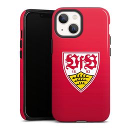 DeinDesign iPhone 13 Mini Handy Panzer Handyh&uuml;lle robuste Outdoor H&uuml;lle Schutzh&uuml;lle gl&auml;nzend Logo Official Licensed Product Vfb Stuttgart Tough Case