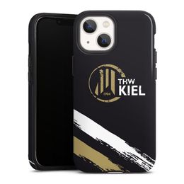 DeinDesign iPhone 13 Mini Handy Panzer Handyh&uuml;lle robuste Outdoor H&uuml;lle Schutzh&uuml;lle gl&auml;nzend Logo Handball Thw Kiel Tough Case