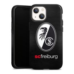 DeinDesign iPhone 13 Mini Handy Panzer Handyh&uuml;lle robuste Outdoor H&uuml;lle Schutzh&uuml;lle gl&auml;nzend Scratch Official Licensed Product Sc Freiburg Tough Case
