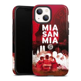 DeinDesign iPhone 13 Mini Handy Panzer Handyh&uuml;lle robuste Outdoor H&uuml;lle Schutzh&uuml;lle gl&auml;nzend Mia San Mia Fcb Fc Bayern M&uuml;nchen Tough Case