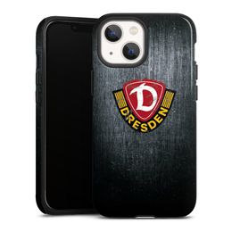 DeinDesign iPhone 13 Mini Handy Panzer Handyh&uuml;lle robuste Outdoor H&uuml;lle Schutzh&uuml;lle gl&auml;nzend Sgd Official Licensed Product Sg Dynamo Dresden Tough Case