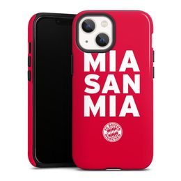 DeinDesign iPhone 13 Mini Handy Panzer Handyh&uuml;lle robuste Outdoor H&uuml;lle Schutzh&uuml;lle gl&auml;nzend Fcb Mia San Mia Fc Bayern M&uuml;nchen Tough Case