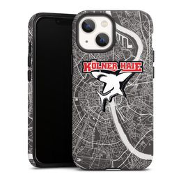 DeinDesign iPhone 13 Mini Handy Panzer Handyh&uuml;lle robuste Outdoor H&uuml;lle Schutzh&uuml;lle gl&auml;nzend K&ouml;lner Haie Ice Hockey Official Licensed Product Tough Case