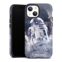 DeinDesign iPhone 13 Mini Handy Panzer Handyh&uuml;lle robuste Outdoor H&uuml;lle Schutzh&uuml;lle gl&auml;nzend Robot Merchandise Star Wars Tough Case