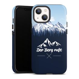 DeinDesign iPhone 13 Mini Handy Panzer Handyh&uuml;lle robuste Outdoor H&uuml;lle Schutzh&uuml;lle gl&auml;nzend Wanderlust Sky Mountain Tough Case