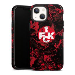 DeinDesign iPhone 13 Mini Handy Panzer Handyh&uuml;lle robuste Outdoor H&uuml;lle Schutzh&uuml;lle gl&auml;nzend 1. Fc Kaiserslautern 1. Fck Logo Tough Case