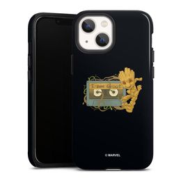 DeinDesign iPhone 13 Mini Handy Panzer Handyh&uuml;lle robuste Outdoor H&uuml;lle Schutzh&uuml;lle gl&auml;nzend Guardians Of The Galaxy Groot Marvel Tough Case