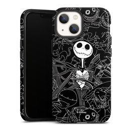 DeinDesign iPhone 13 Mini Handy Panzer Handyh&uuml;lle robuste Outdoor H&uuml;lle Schutzh&uuml;lle gl&auml;nzend Disney Nightmare Before Christmas Halloween Tough Case
