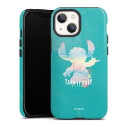 DeinDesign iPhone 13 Mini Handy Panzer Handyh&uuml;lle robuste Outdoor H&uuml;lle Schutzh&uuml;lle gl&auml;nzend Lilo & Stitch Official Licensed Product Disney Tough Case