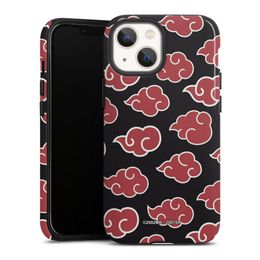 DeinDesign iPhone 13 Mini Handy Panzer Handyh&uuml;lle robuste Outdoor H&uuml;lle Schutzh&uuml;lle gl&auml;nzend Naruto Shippuden Pattern Akatsuki Tough Case