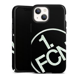 DeinDesign iPhone 13 Mini Handy Panzer Handyh&uuml;lle robuste Outdoor H&uuml;lle Schutzh&uuml;lle gl&auml;nzend Logo 1. Fcn 1. Fc N&uuml;rnberg Tough Case