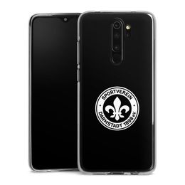 DeinDesign Xiaomi Redmi Note 8 Pro Handy Silikon H&uuml;lle Case transparent Handyh&uuml;lle Sv Darmstadt 98 Official Licensed Product Logo Silikon Case